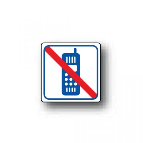 Dekal / Mobiltelefon förbjudet symbol - Nordisk Rörmärkning